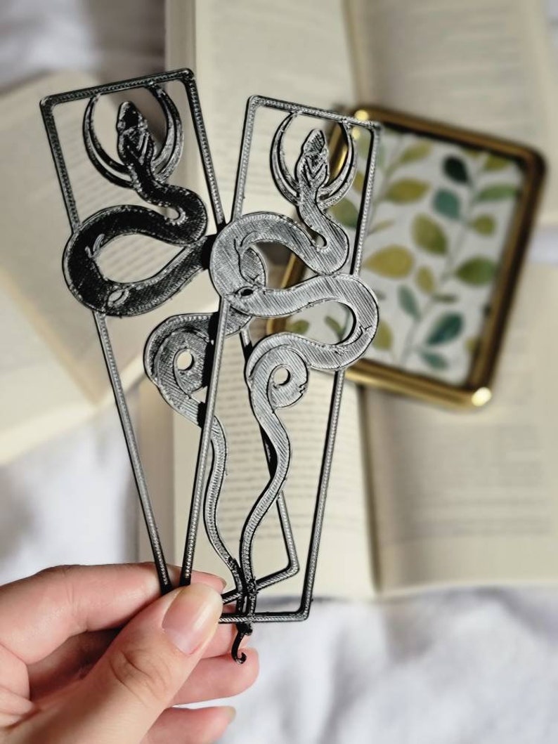 Basilisk Snake Bookmark 3D Printed | Etsy