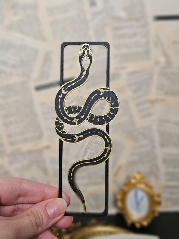 Basilisk Snake Bookmark 3D Printed - Etsy Canada