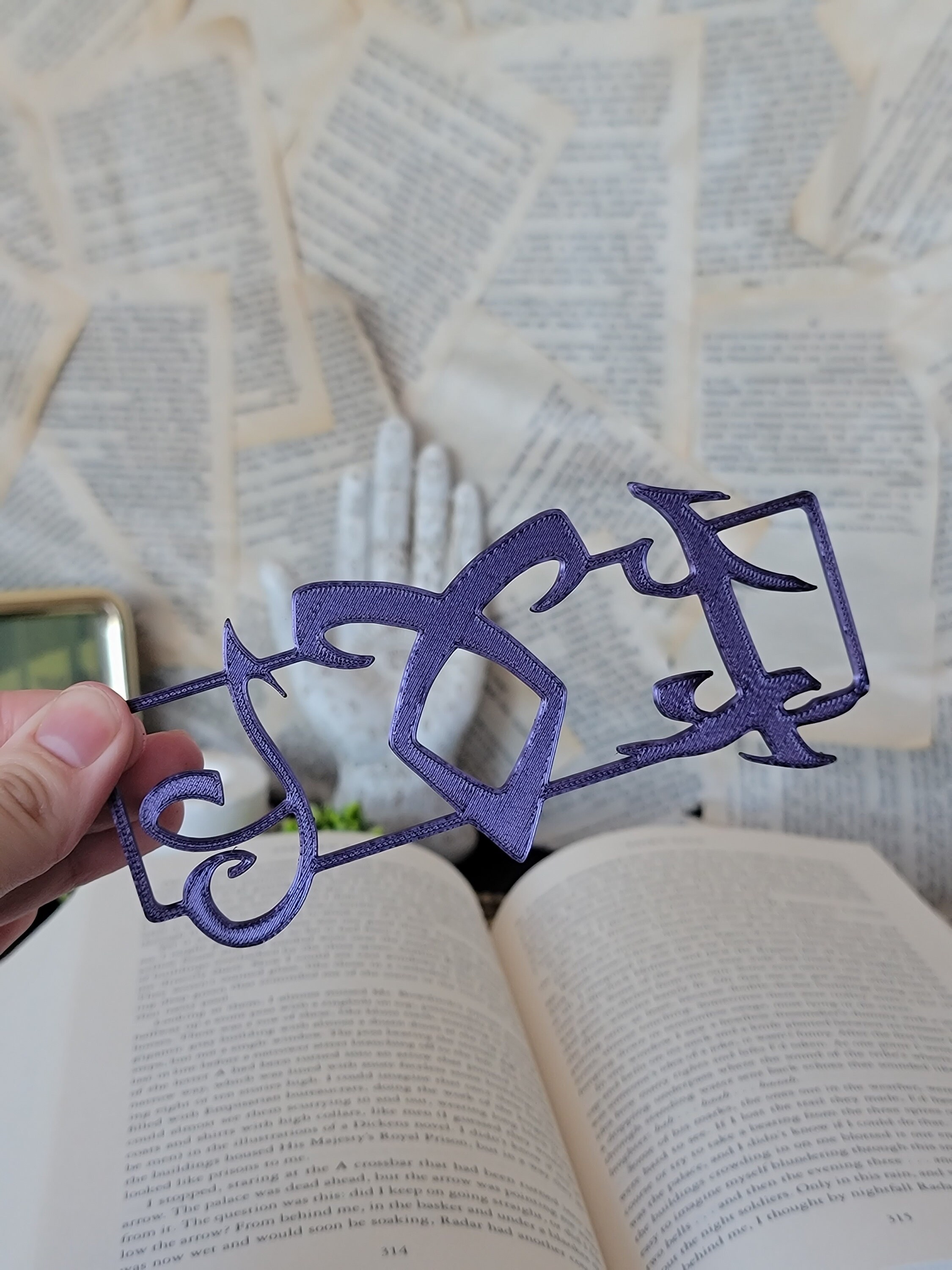 Mortal Instruments Rune 3D Printed Bookmarks - Etsy