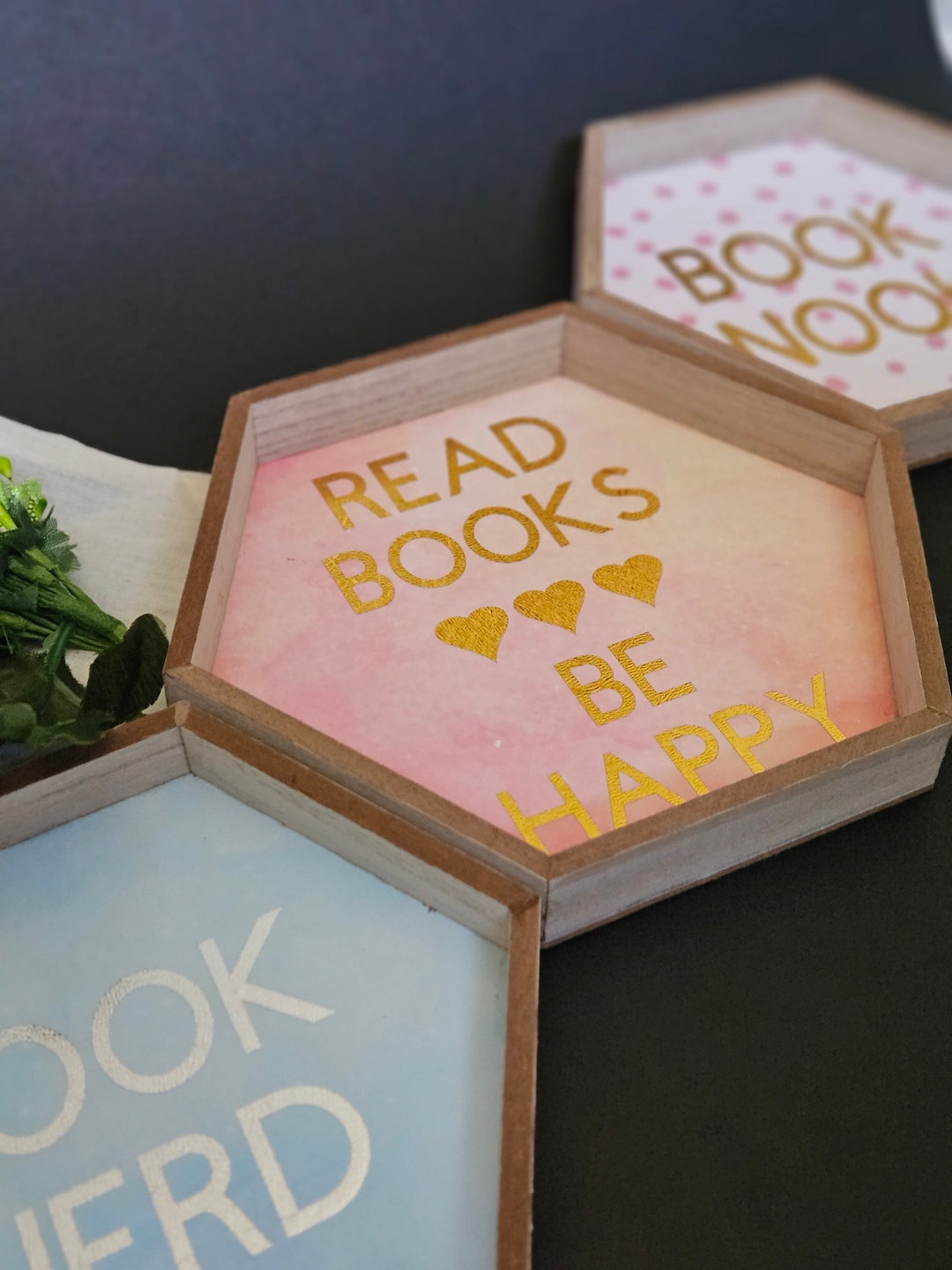 Bookish Bookshelf Signs - Etsy