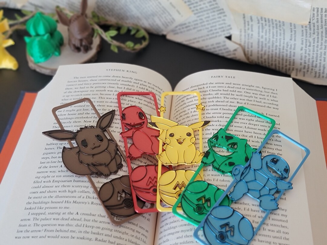 Pokémon Gen 1 - 3D Printed Bookmarks - Etsy