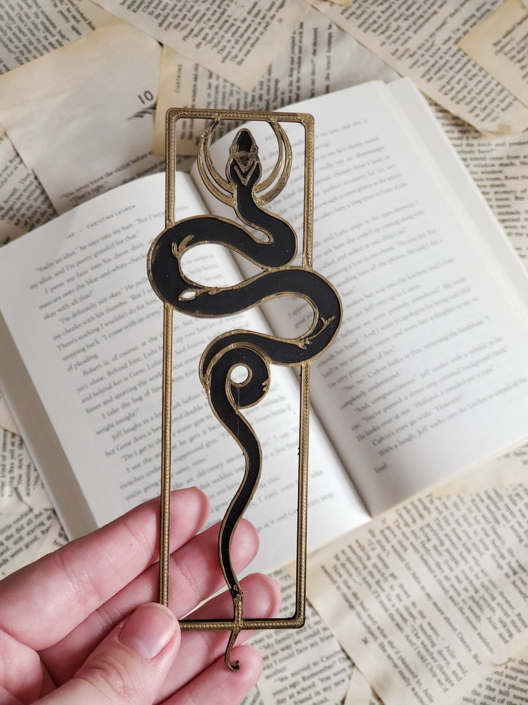 Basilisk Snake Bookmark 3D Printed - Etsy