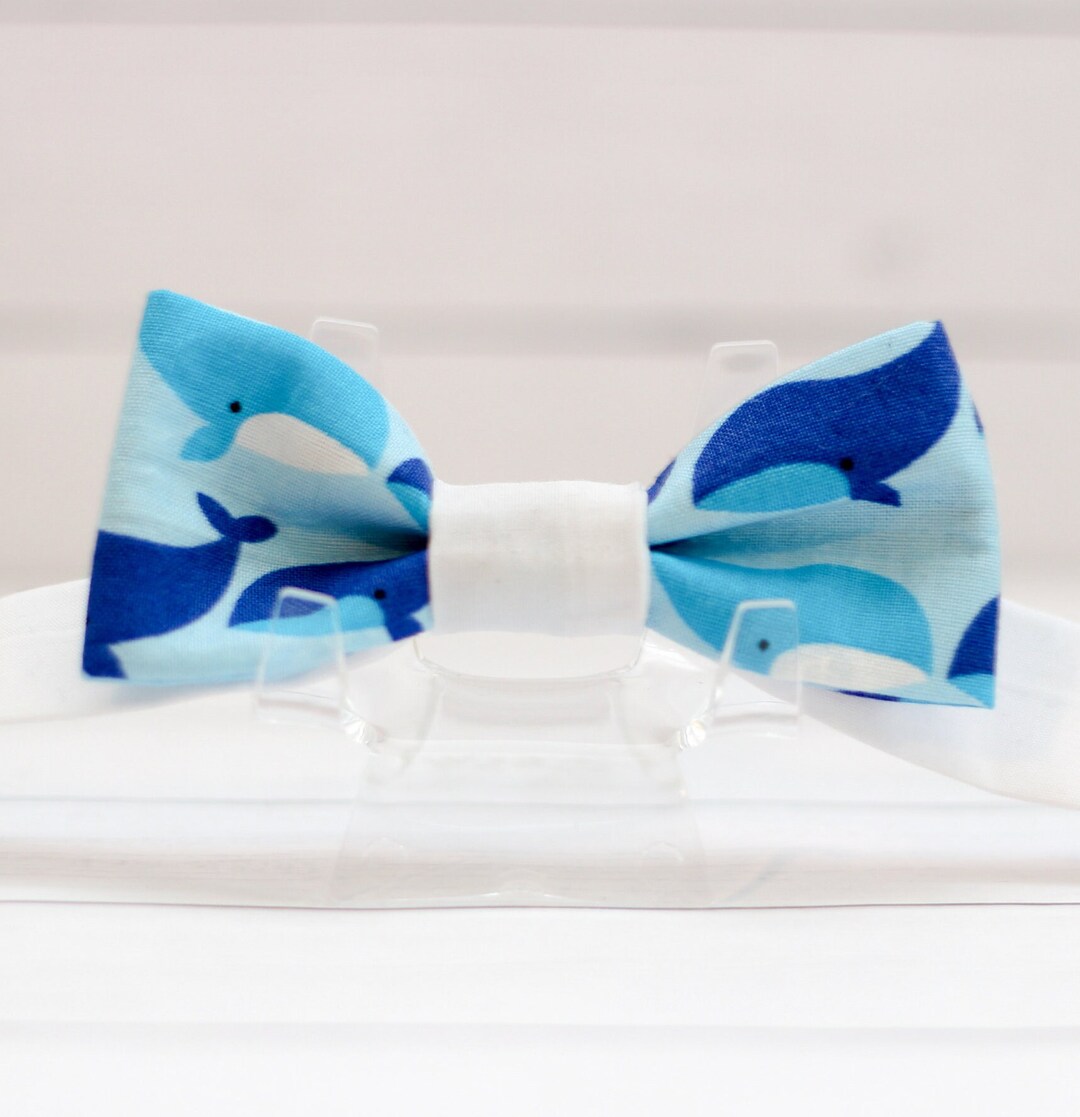 Infant/child Ocean Whale Bow Tie With Adjustable Velcro BT014 - Etsy