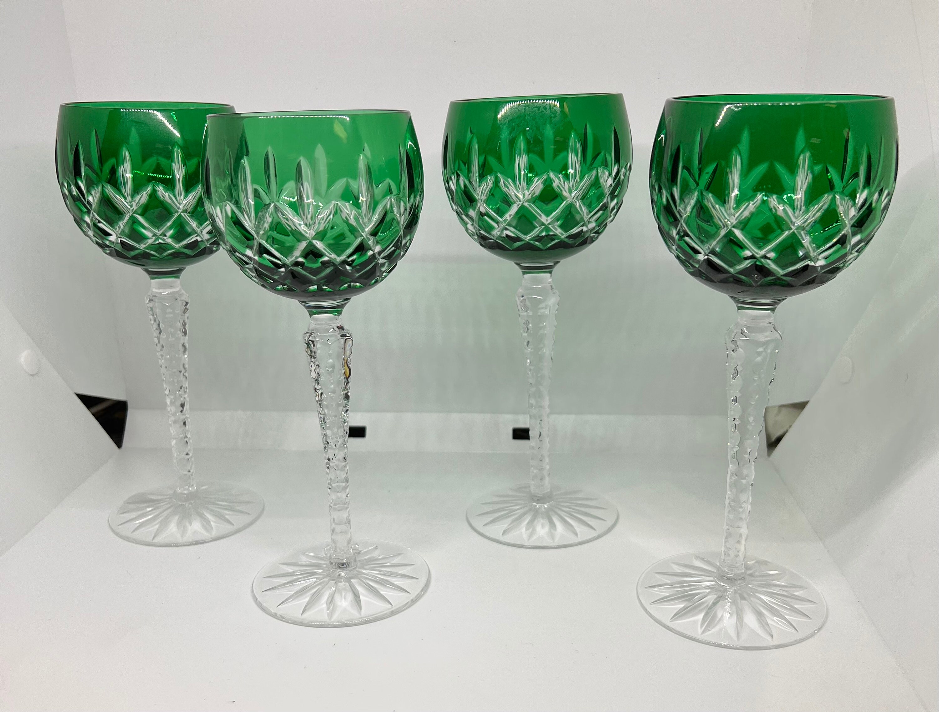 Four Sets Ajka Crystal Arabella Long Stemmed Hock Wine Glasses - Etsy