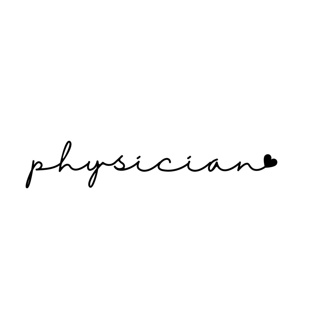 Physician Script Word PNG, Digital File, Occupation, Popular ...
