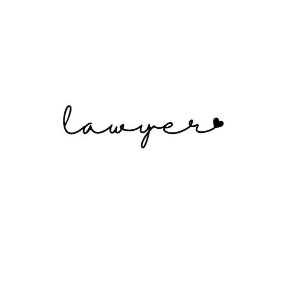 Lawyer Script Word PNG Digital File Occupation Popular | Etsy
