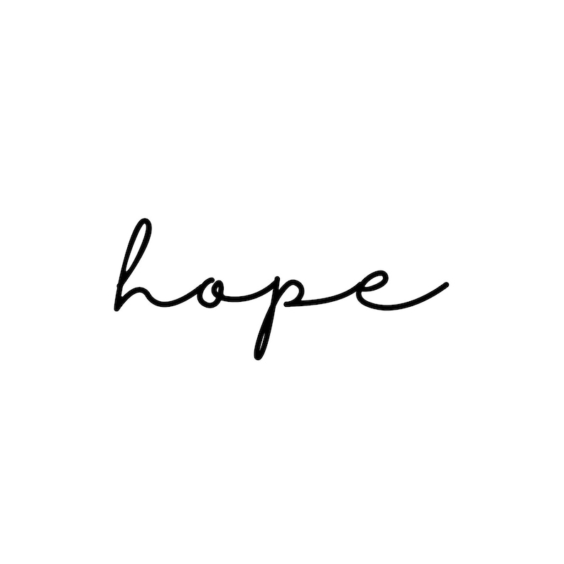 Hope Script Word PNG, Digital File, Popular, Bestseller, Gift Idea, Sublimation Design, Cute Png ...