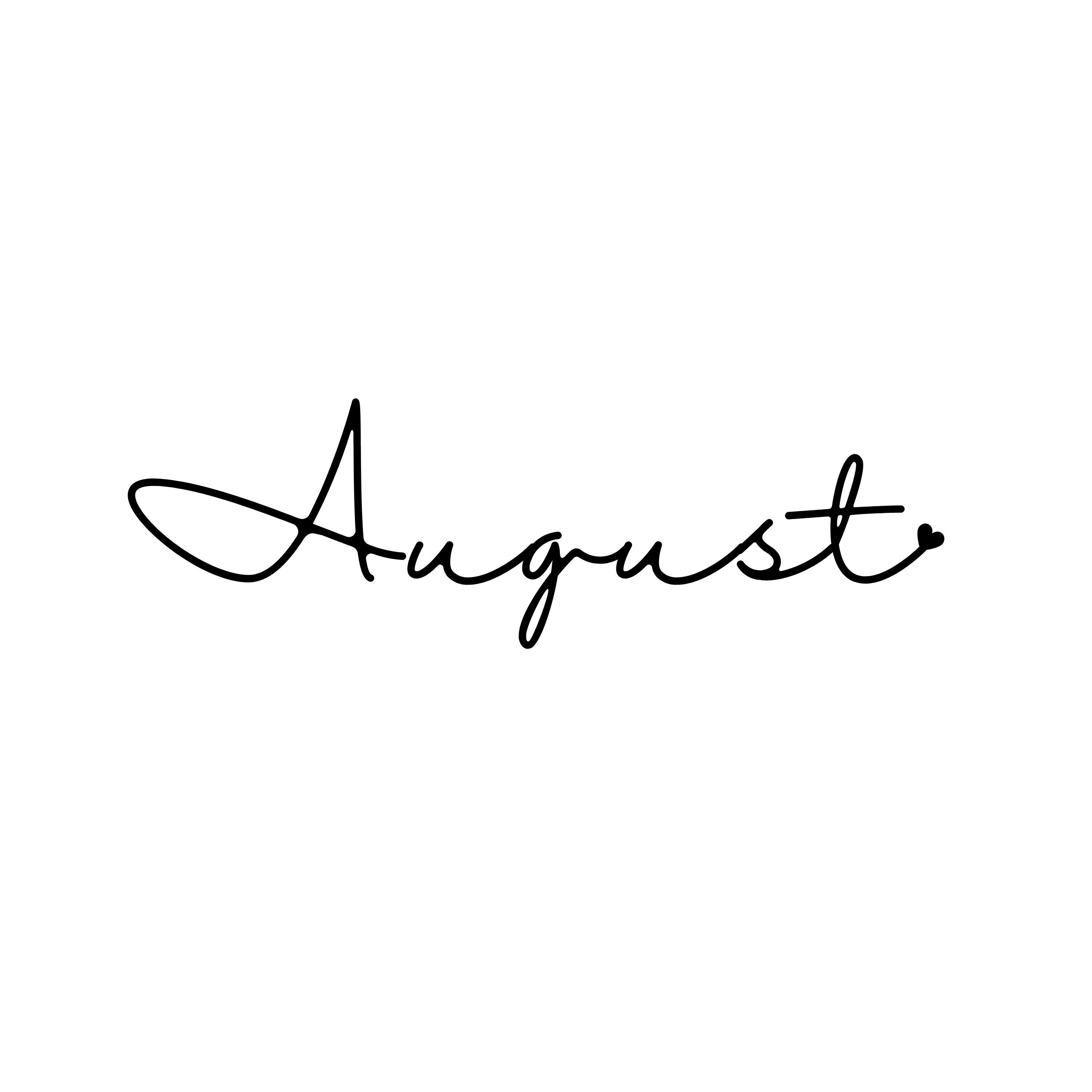 August PNG, Months, Birthday Month PNG, Clipart PNG, Best Seller ...