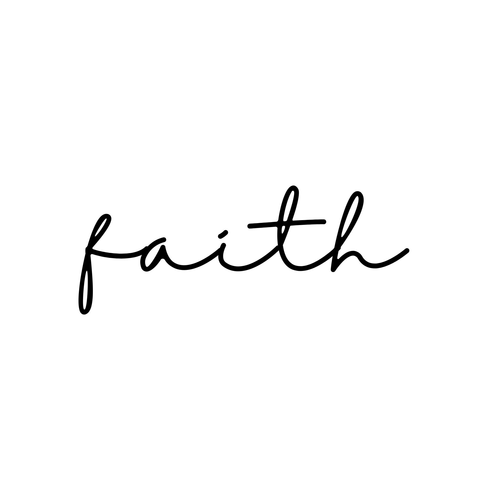 Faith Script Word PNG, Digital File, Popular, Bestseller, Gift Idea, Sublimation Design, Cute ...