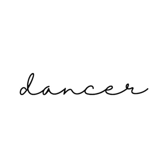 Dancer PNG Cursive PNG Dancer Script PNG Png Digital | Etsy UK
