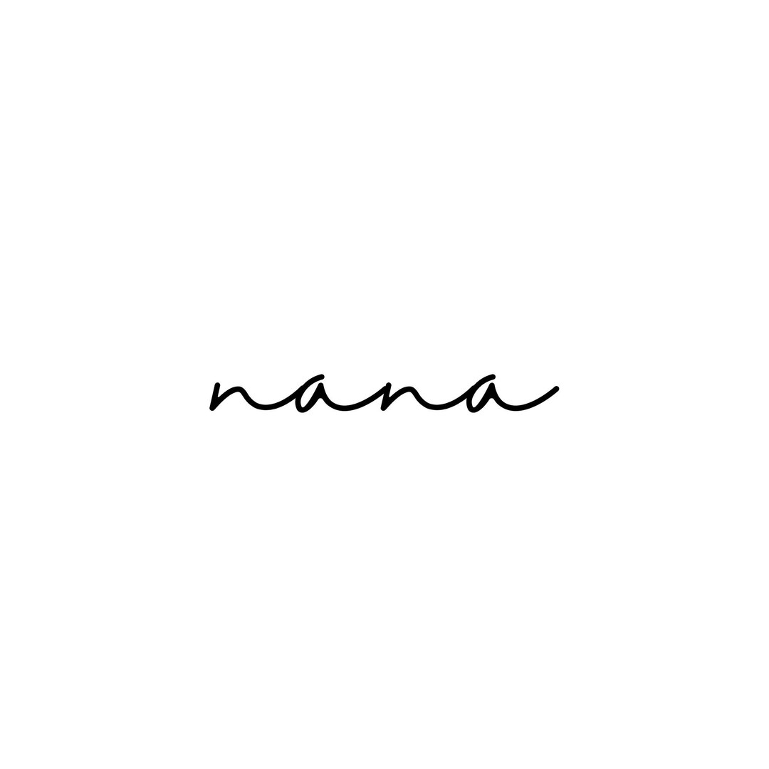 Nana Script Word PNG, Digital File, Grandma, Popular, Bestseller, Gift ...