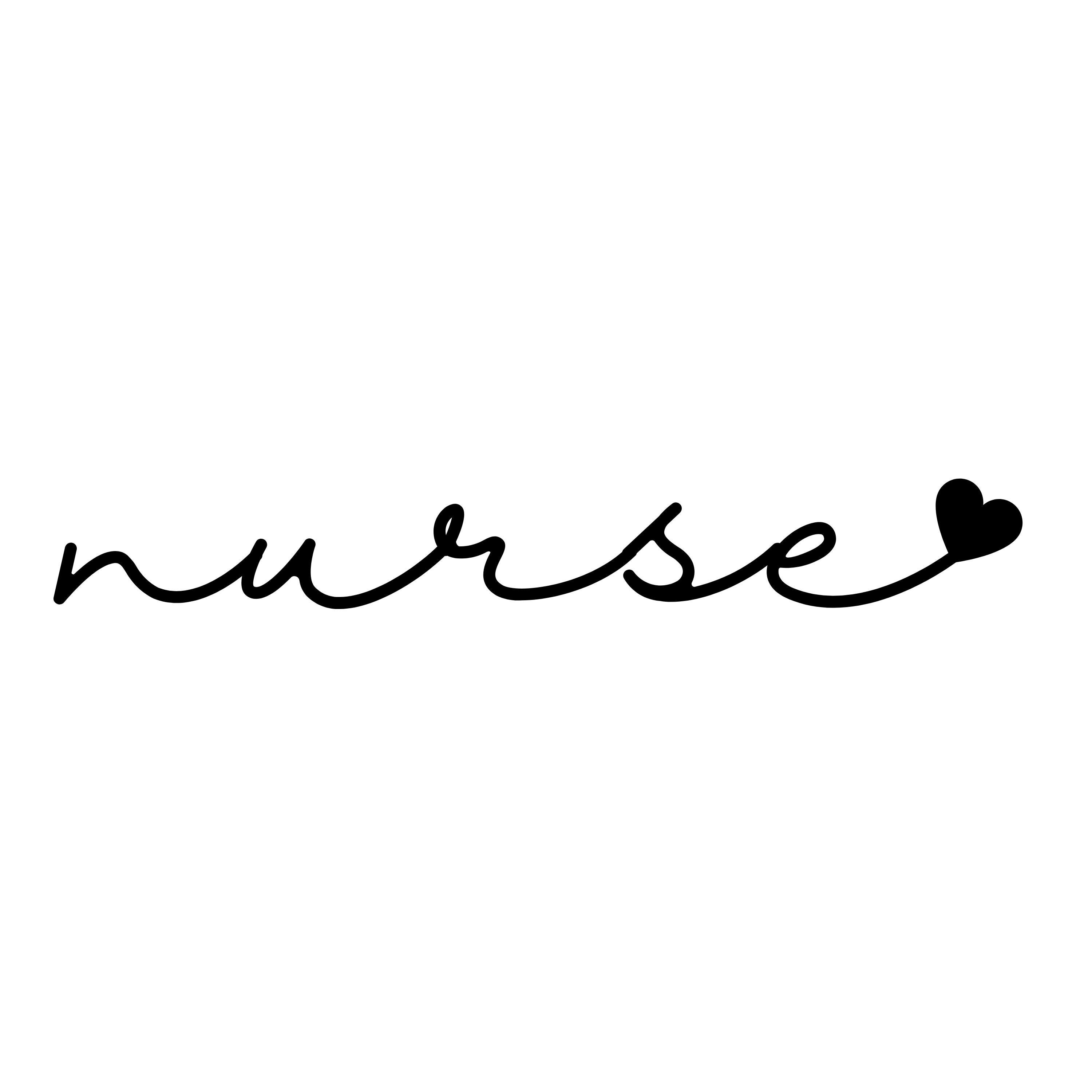 Nurse Script Word PNG, Digital File, Occupation, Nurse, Hospital Worker ...