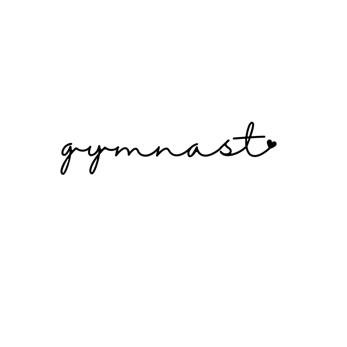 Gymnast Script Word PNG, Digital File, Occupation, Popular, Bestseller ...