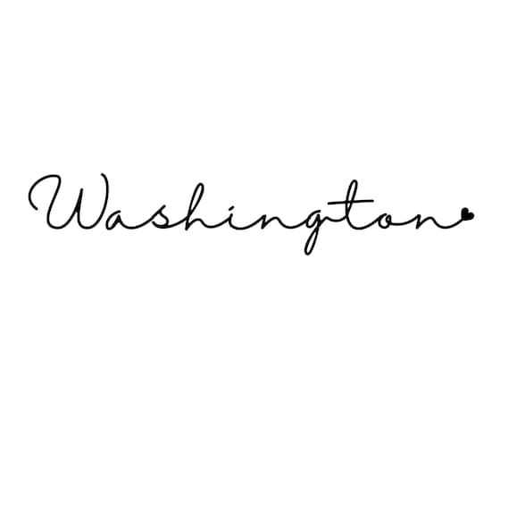 Washington PNG States United States PNG Clipart PNG Best - Etsy