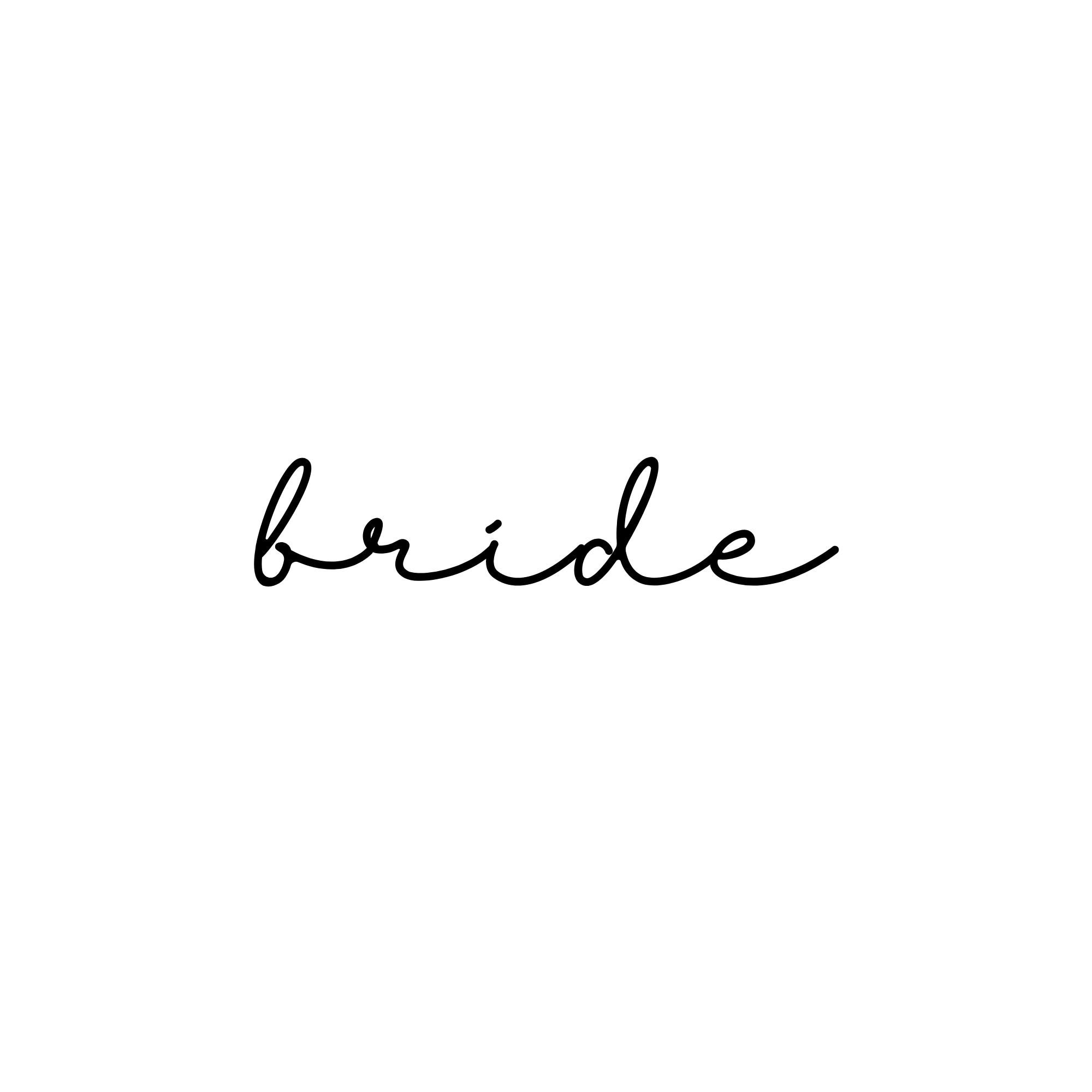 Bride Script Word PNG, Digital File, Beautiful, Popular, Bestseller ...