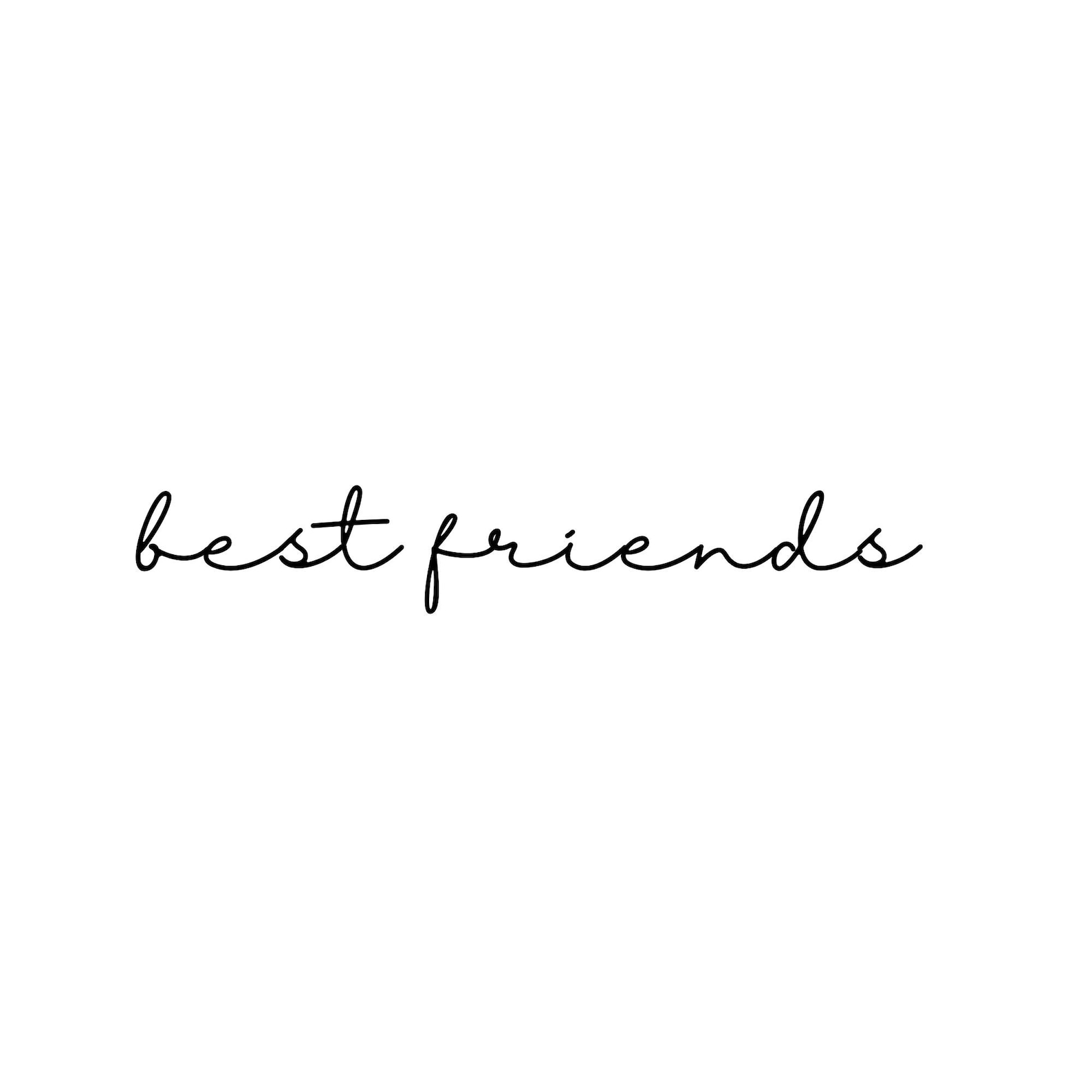 Best Friends Script Word PNG, Digital File, Popular, Bestseller, Gift ...