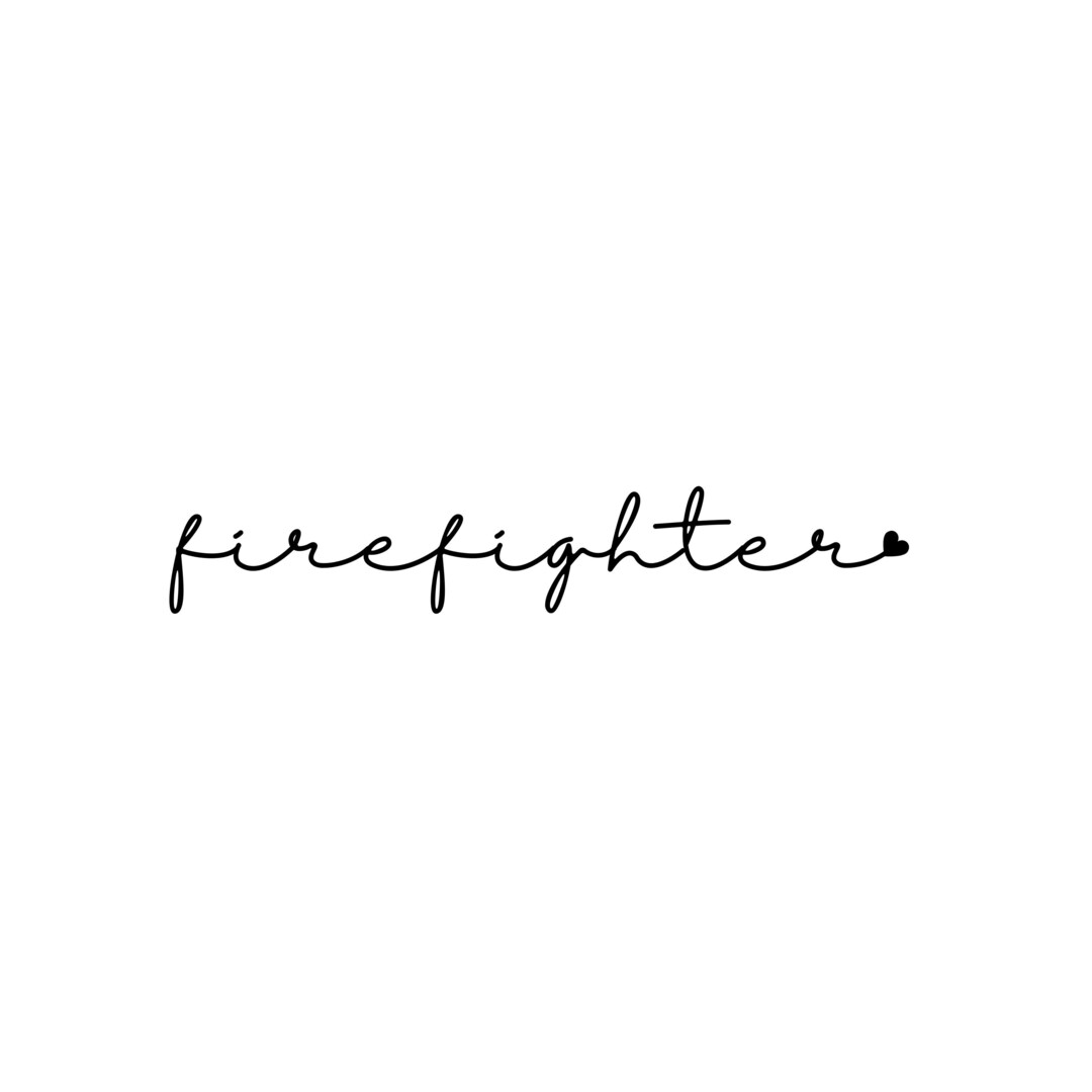 Firefighter Script Word PNG, Digital File, Occupation, Popular ...