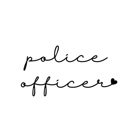 Police Officer Script Word PNG Digital File Occupation - Etsy Hong Kong
