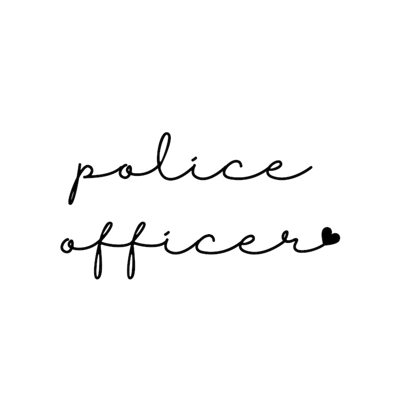 Police Officer Script Word PNG, Digital File, Occupation, Popular ...
