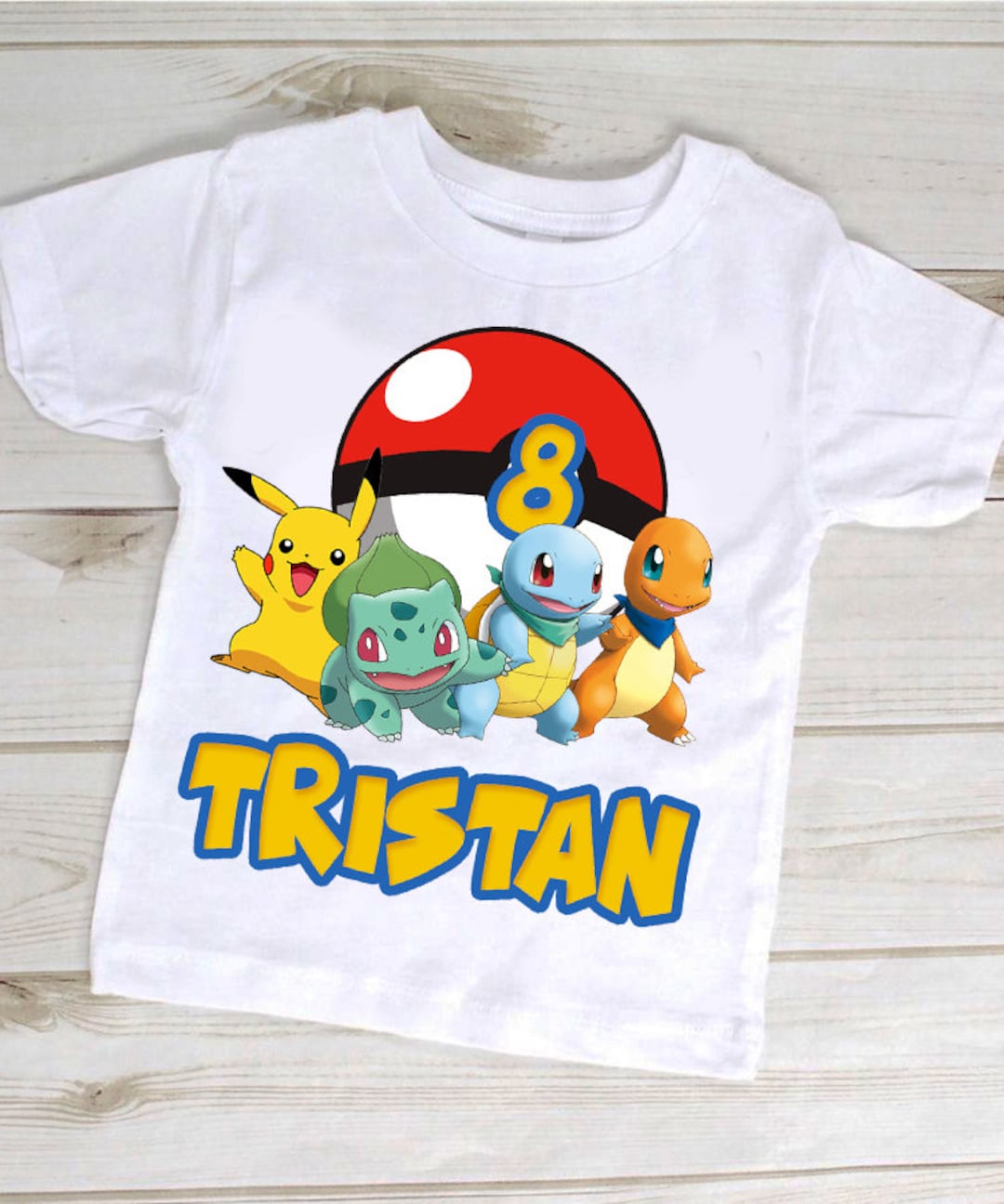 Pokemon Custom Birthday Shirt Pokemon Birthday Shirt - Etsy