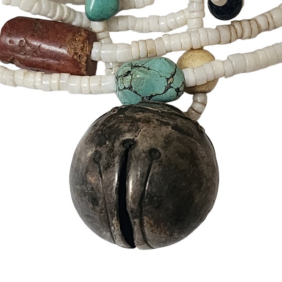 Striking Multistrand Tibetan Crotal Bell Pendant with… - Gem