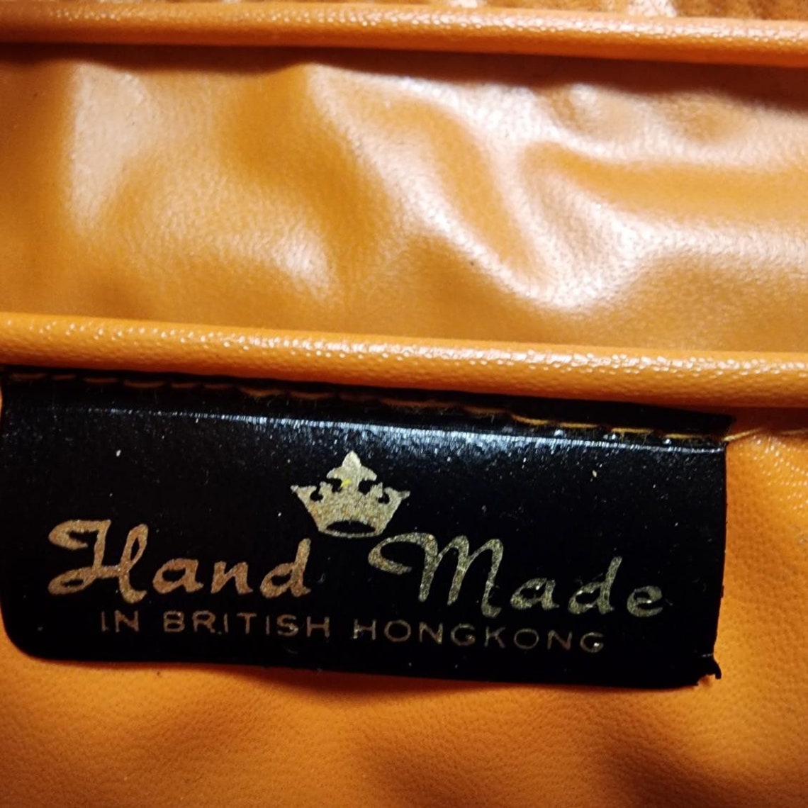 Retro Orange Woven Vinyl Briefcase Attache Case - Etsy