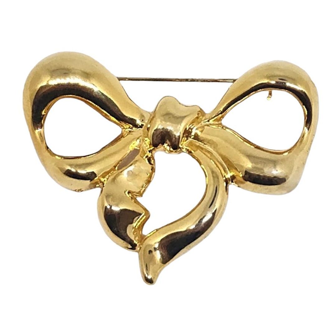 Vintage Gold Plated New York Ribbon Bow Brooch Pin/brooch - Etsy