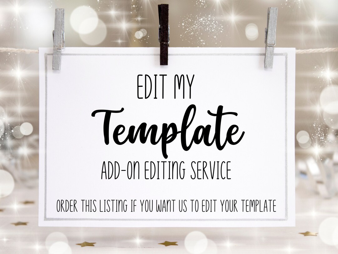 Template Editing Edit Template for You DIY Template Canva Template ...