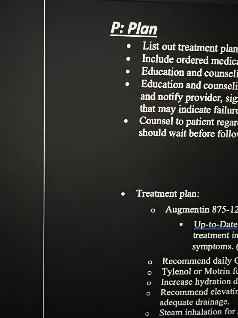 SOAP Note Guide - Upper Respiratory Infection - Etsy