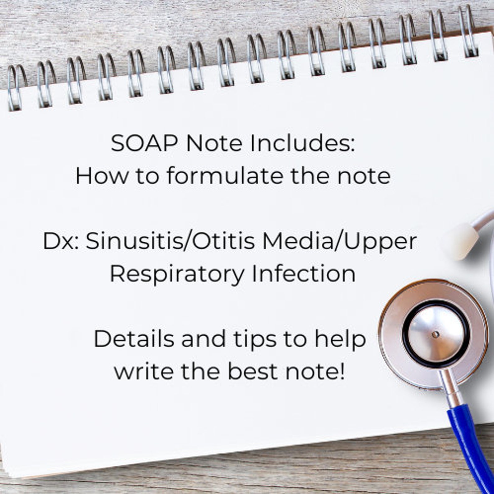 SOAP Note Guide - Upper Respiratory Infection - Etsy