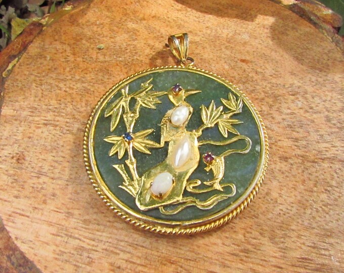 Jade Happiness Good Luck Pendant - Etsy