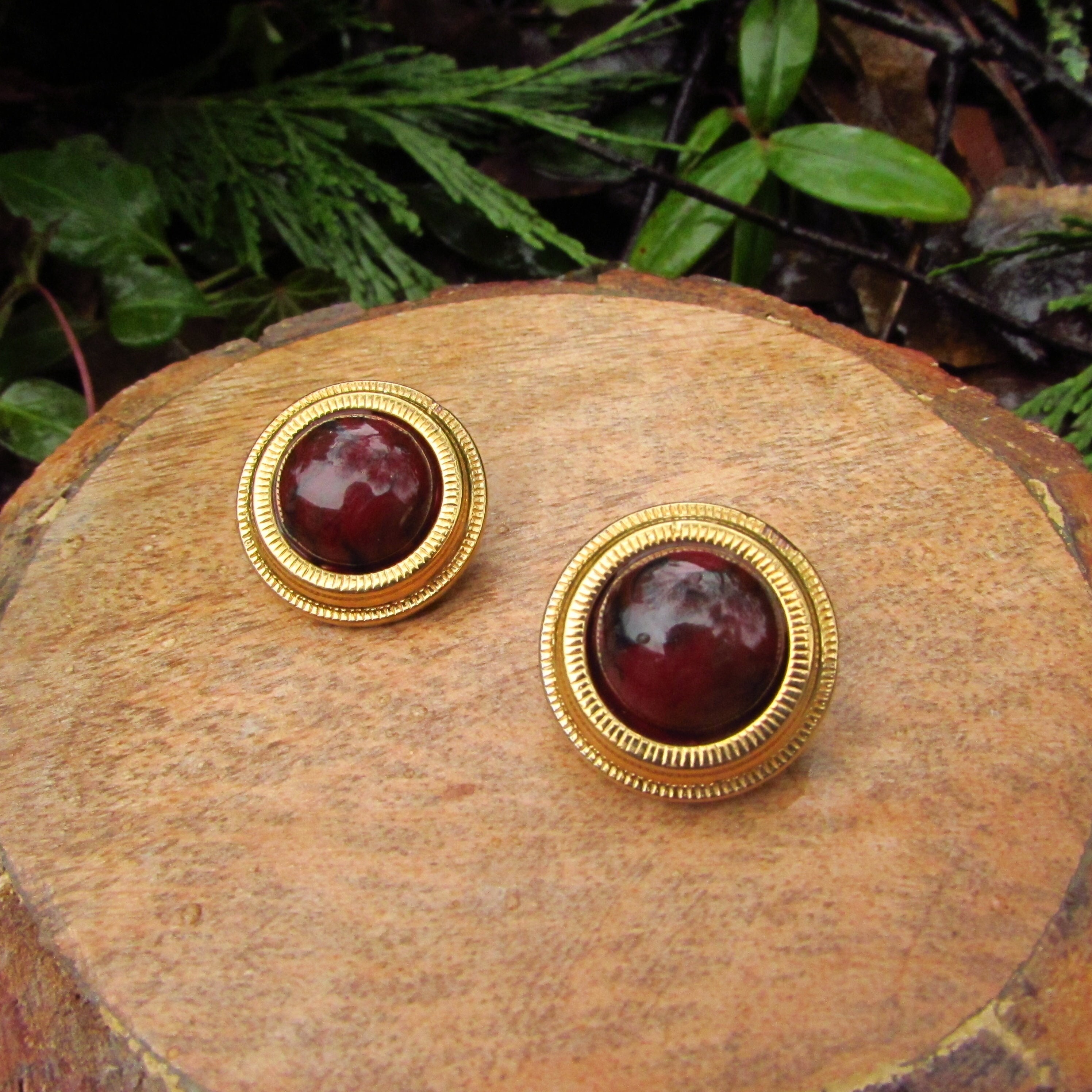 Classic Monet Stone Clip-ons - Etsy