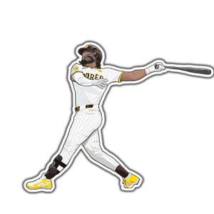 Tatis Jr Swinging Vinyl Sticker | SD Fernando Sticker | San Diego Water ...
