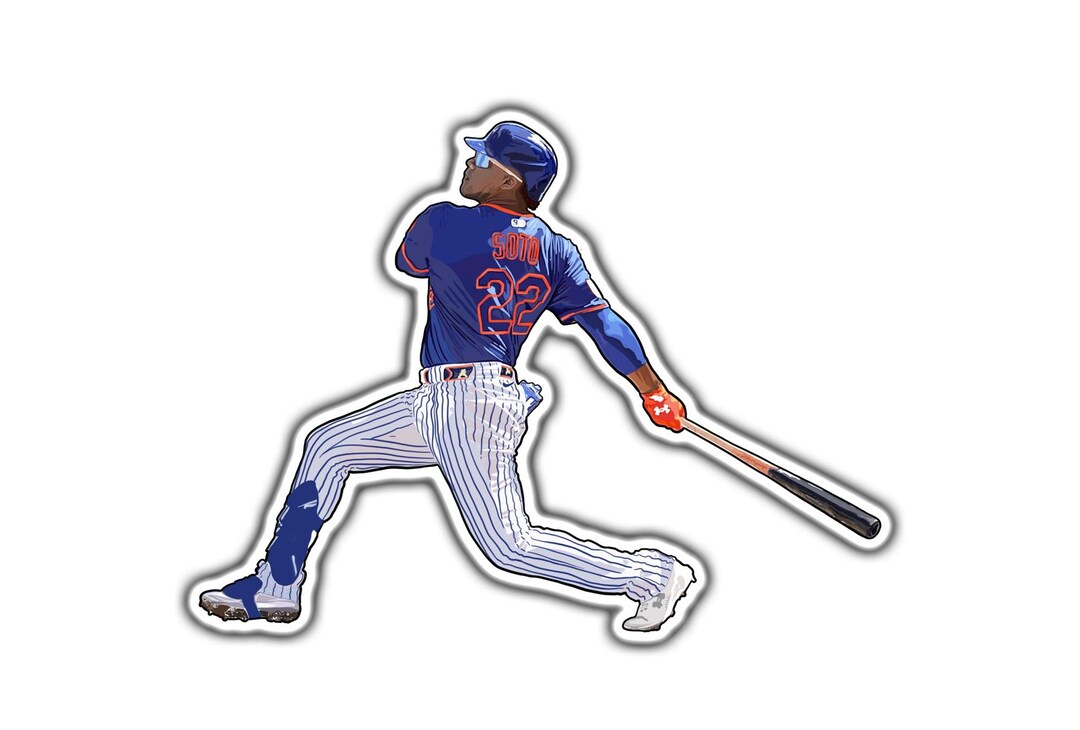 Soto 22 Vinyl Sticker | NY Mets Sticker | NY Water Bottle Sticker | New ...