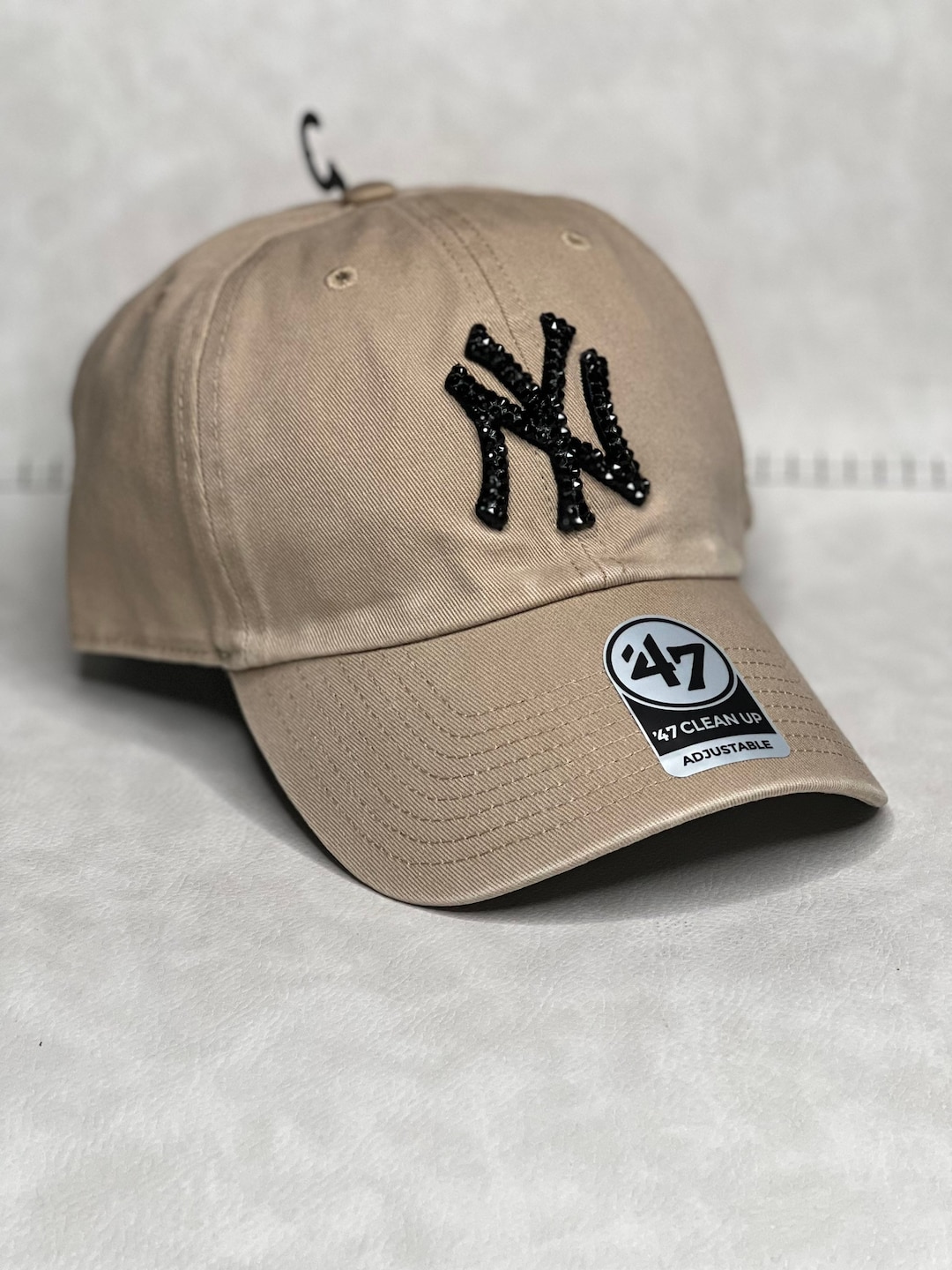 Khaki New York Bling Hat |swarovski Crystals | New York Sparkle Hat ...