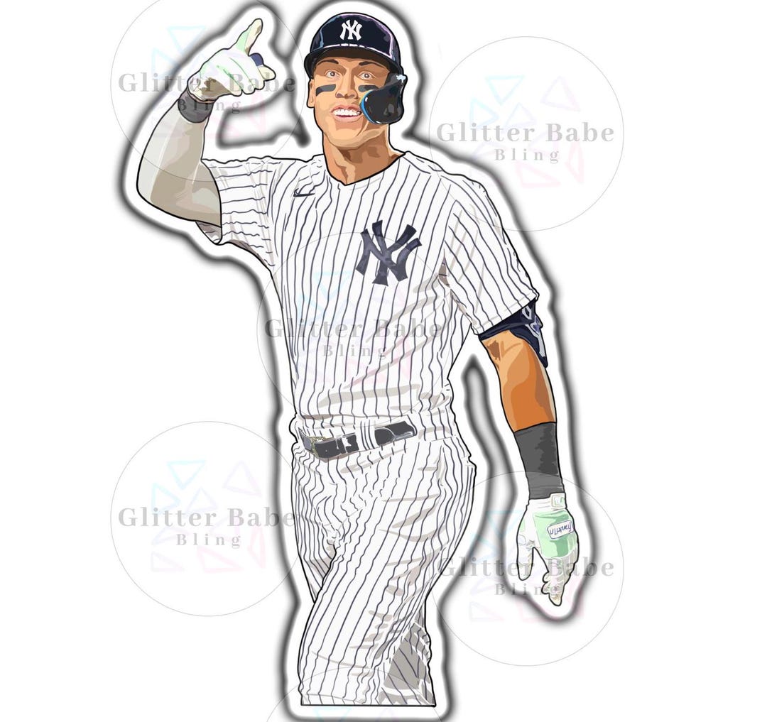 Judge Vinyl Sticker | NYY Aaron Judge Sticker | NY Water Bottle Sticker ...