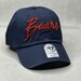 Navy CHI Bears Script Bling Hat Swarovski Crystals Sports - Etsy
