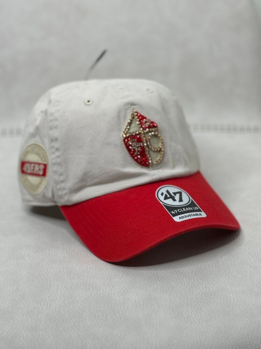 Ivory & Red Classic San Francisco 49ers Bling Hat SHIPS SAME DAY - Etsy UK