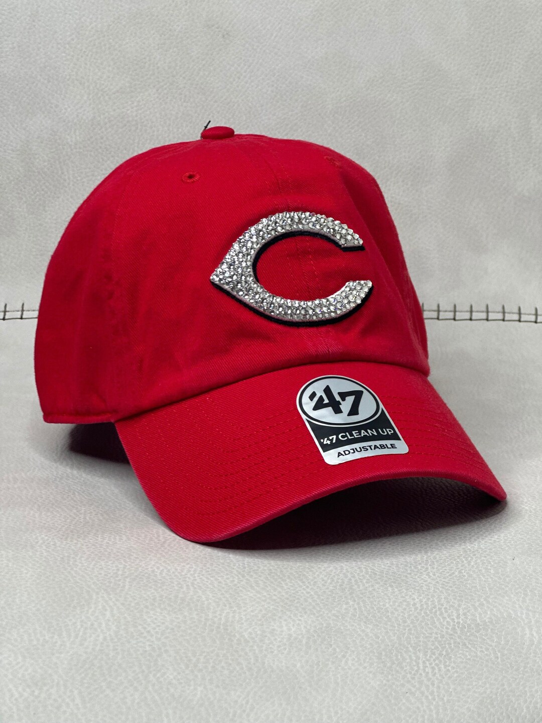 Reds Classic Red Bling Hat With Swarovski Crystals | Cincinnati Bling ...