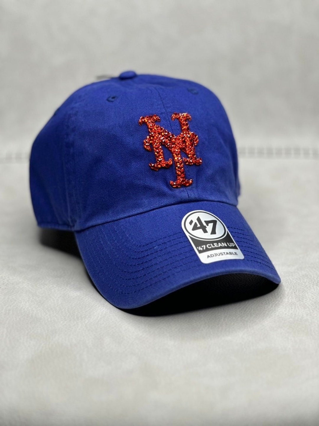 Royal Blue New York Mets Bling Hat |swarovski Crystals | Mets Sparkle ...
