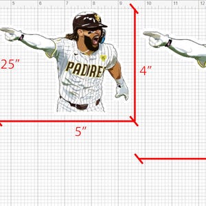 Tatis Jr Vinyl Sticker | SD Fernando Sticker | San Diego Waterbottle ...