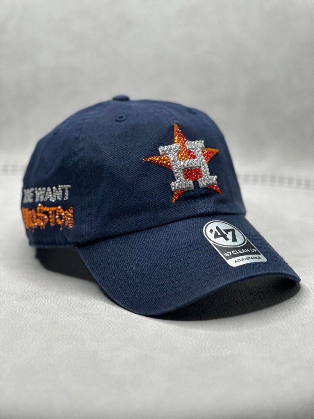 We Want Houston Bling Hat | Houston Swarovski Crystals Hat | Astros ...