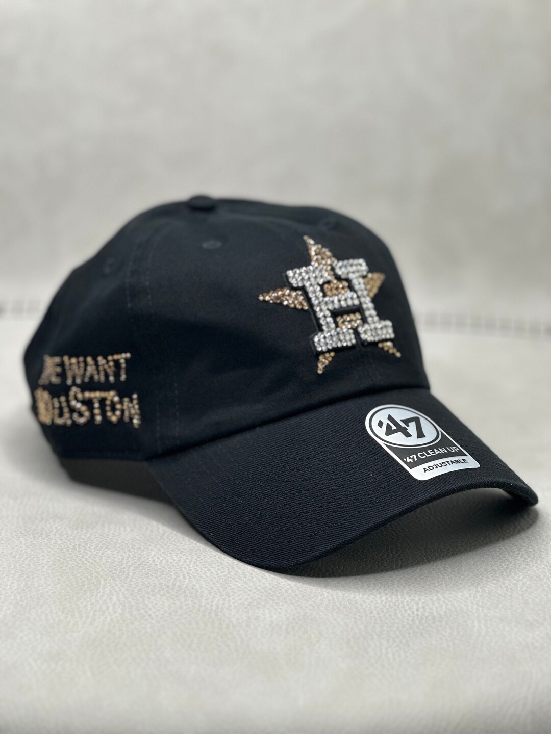We Want Houston Bling Hat | Houston Swarovski Crystals Hat | Astros ...
