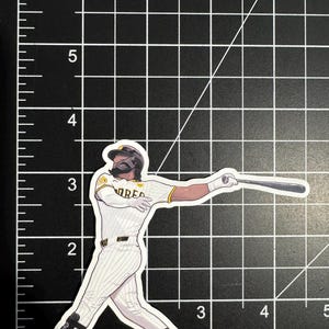 Tatis Jr Swinging Vinyl Sticker | SD Fernando Sticker | San Diego Water ...