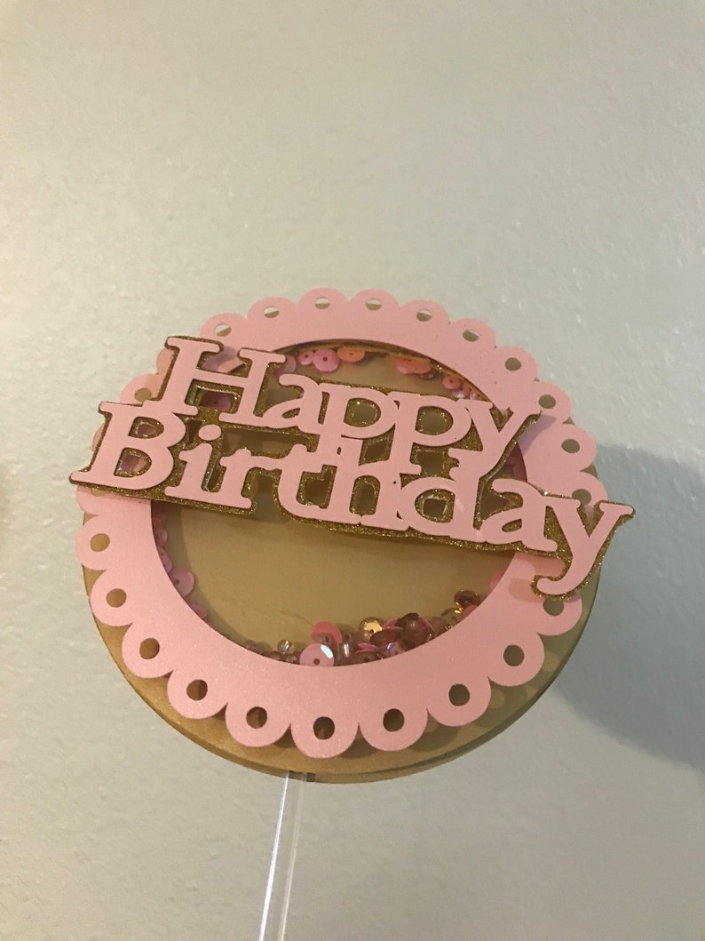 Happy Birthday Cake Topper - Etsy