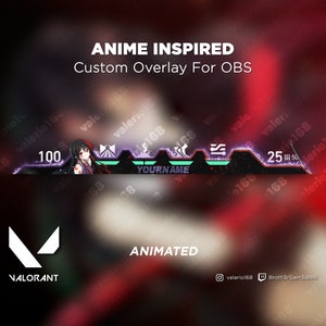 Anime Girl Animated Apex Legends Custom Health Bar 2.0 Overlay for ...