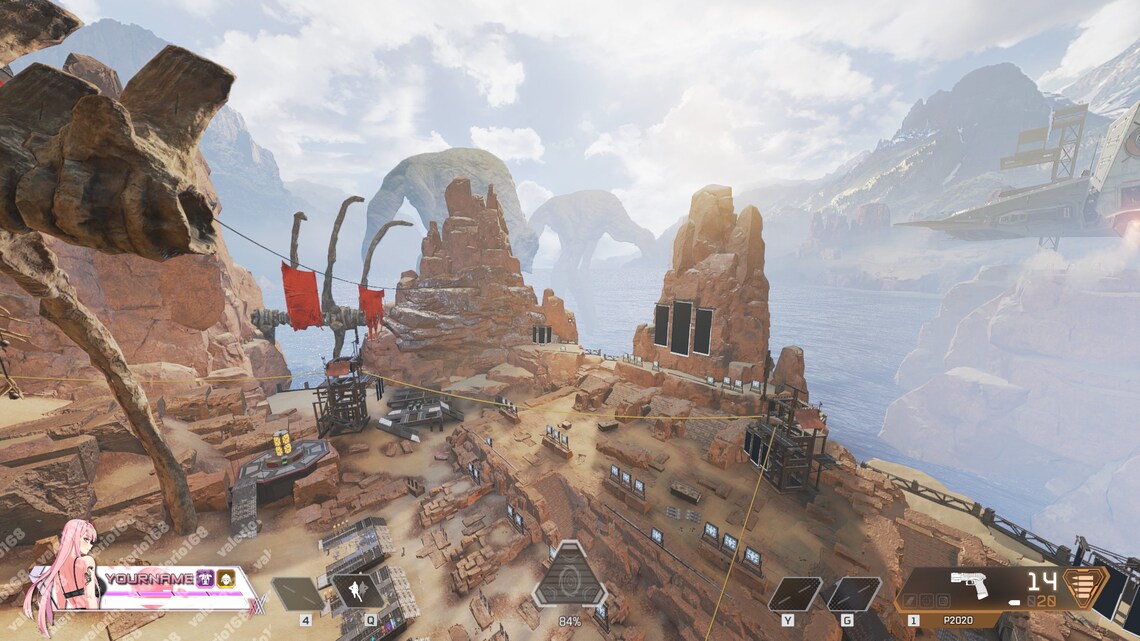 Anime Girl Animated Apex Legends Custom Health Bar Overlay - Etsy