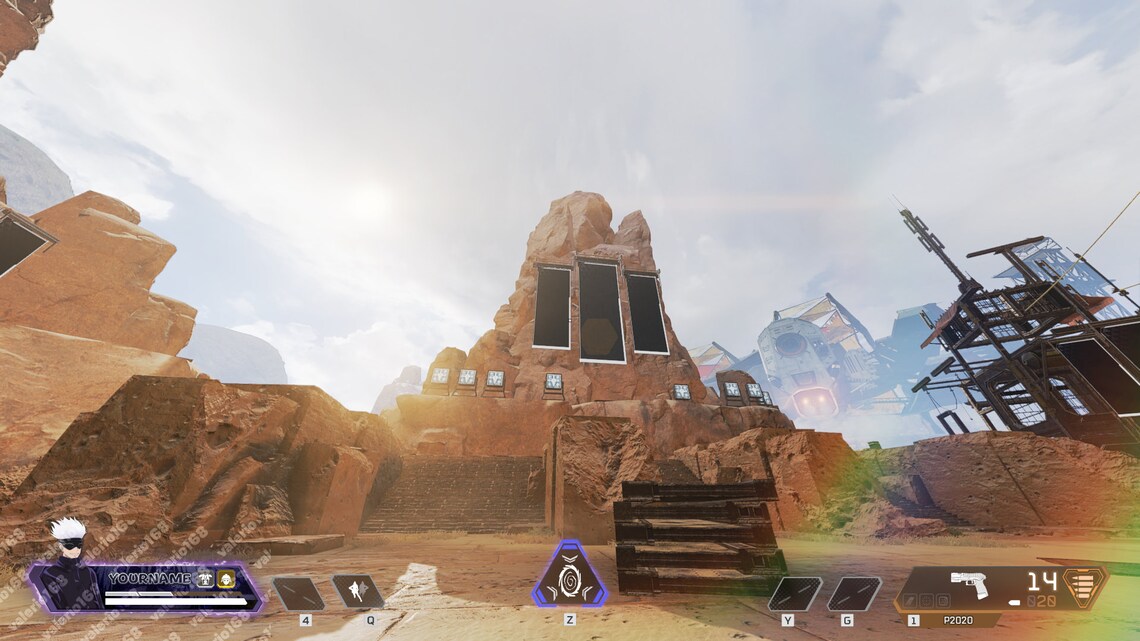 Anime Animated Apex Legends Custom Health Bar Overlay for Streaming on ...