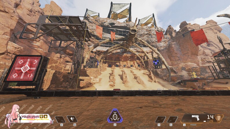 Anime Girl Animated Apex Legends Custom Health Bar Overlay - Etsy