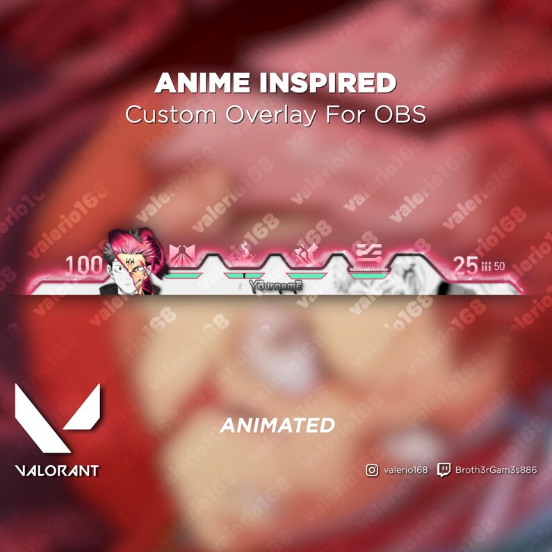 Anime Animated - Valorant Custom Overlay for Streaming on Youtube ...